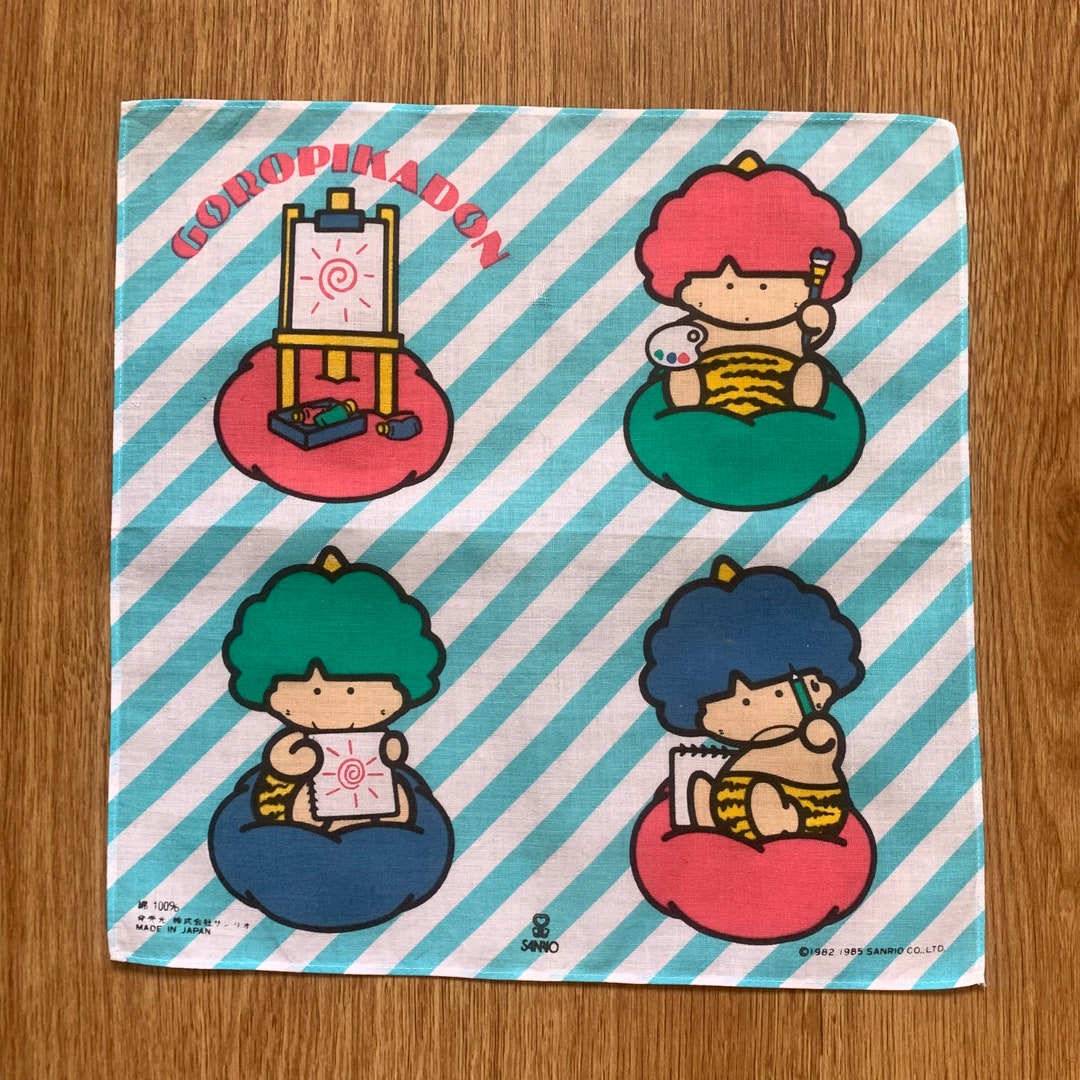 Vintage Goropikadon Sanrio Handkerchief 365 - Etsy