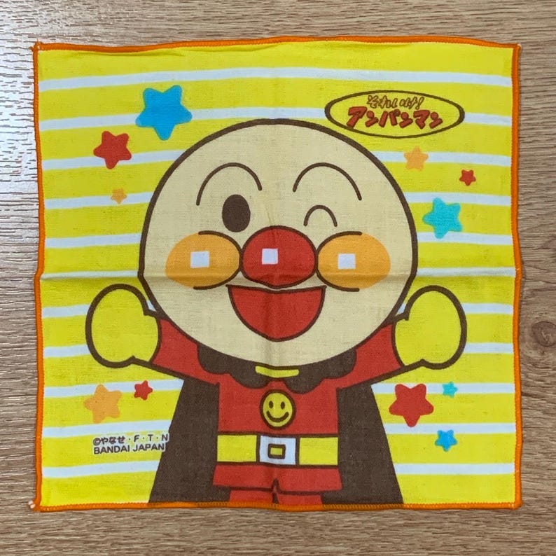 Handkerchief Anpanman Set 3 Piece S21 - Etsy