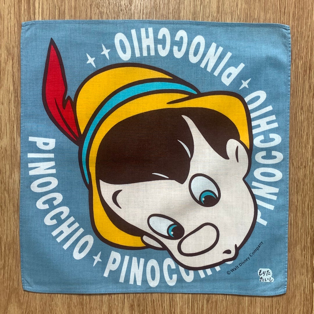 Vintage Pinocchio Disney Handkerchief 13 - Etsy