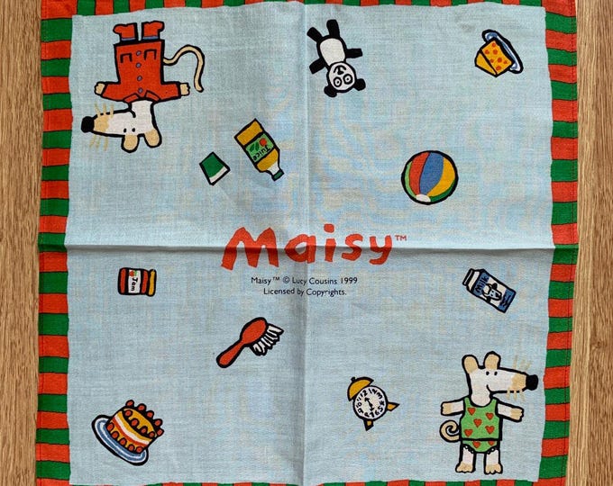 Vintage Maisy Mouse Handkerchief 2604 - Etsy