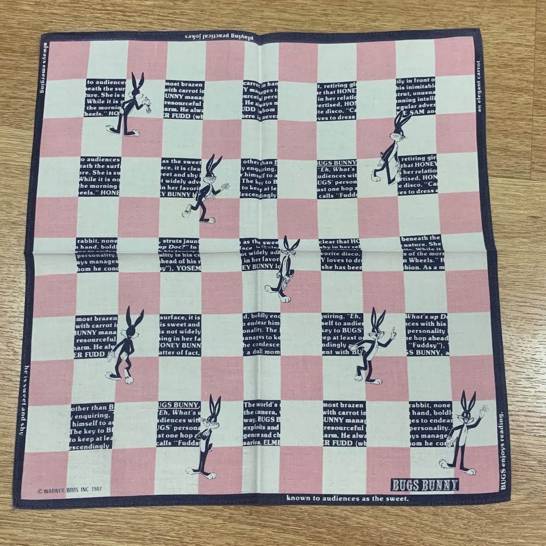 Vintage Bugs Bunny Handkerchief 1296 - Etsy