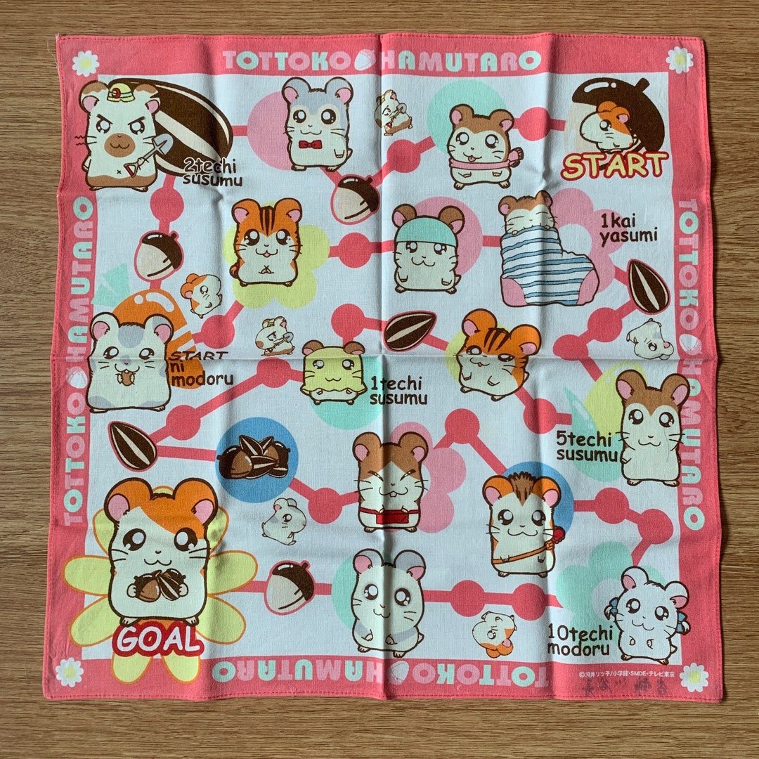 Vintage Hamtaro Hamster Handkerchief - Etsy Canada