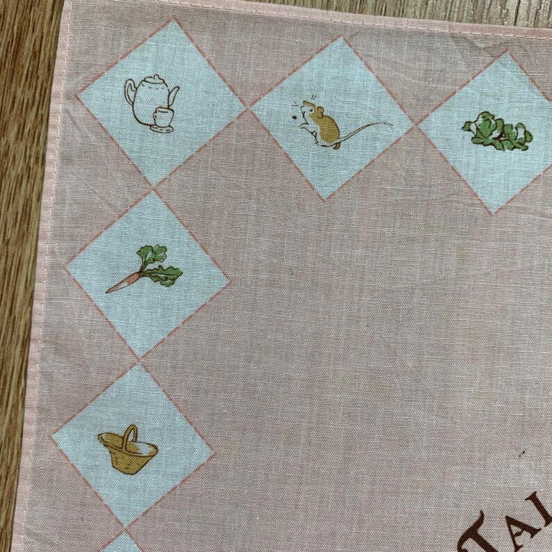 Vintage the Tale of Peter Rabbit Handkerchief 2682 - Etsy Canada