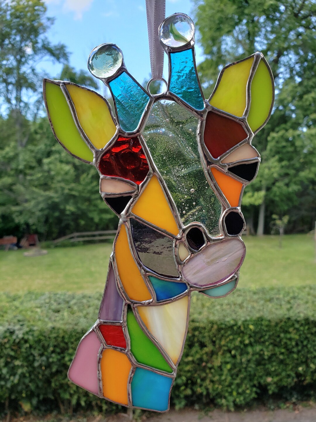 Funky Rainbow Giraffe made to Order - Etsy