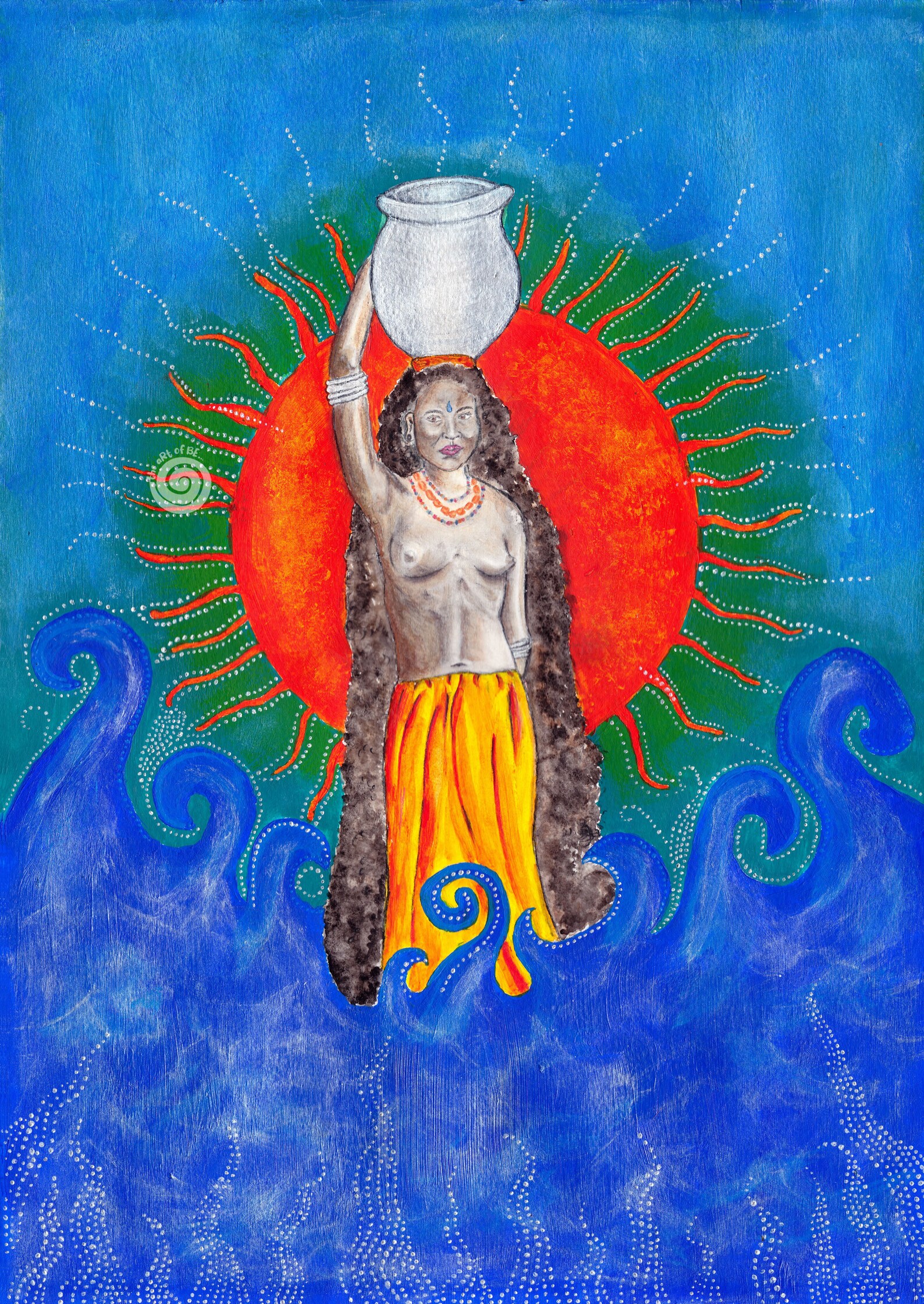 Aquarius Zodiac Print Horoscope Starsign Goddess Poster - Etsy