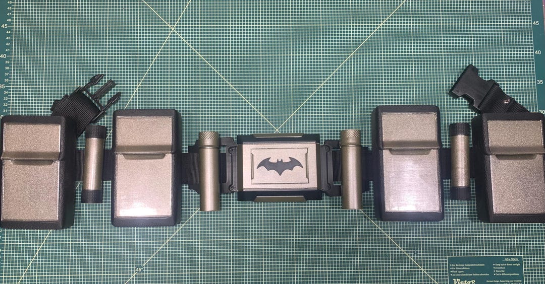 Super Belt Dark Hero Knight Cosplay Utility Belt - Etsy