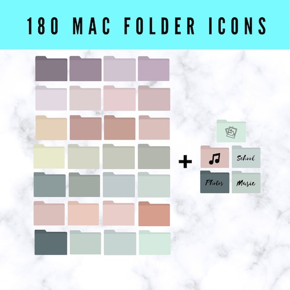 Desktop Folder Icons for Mac Macbook Folder Icons Desktop | Etsy