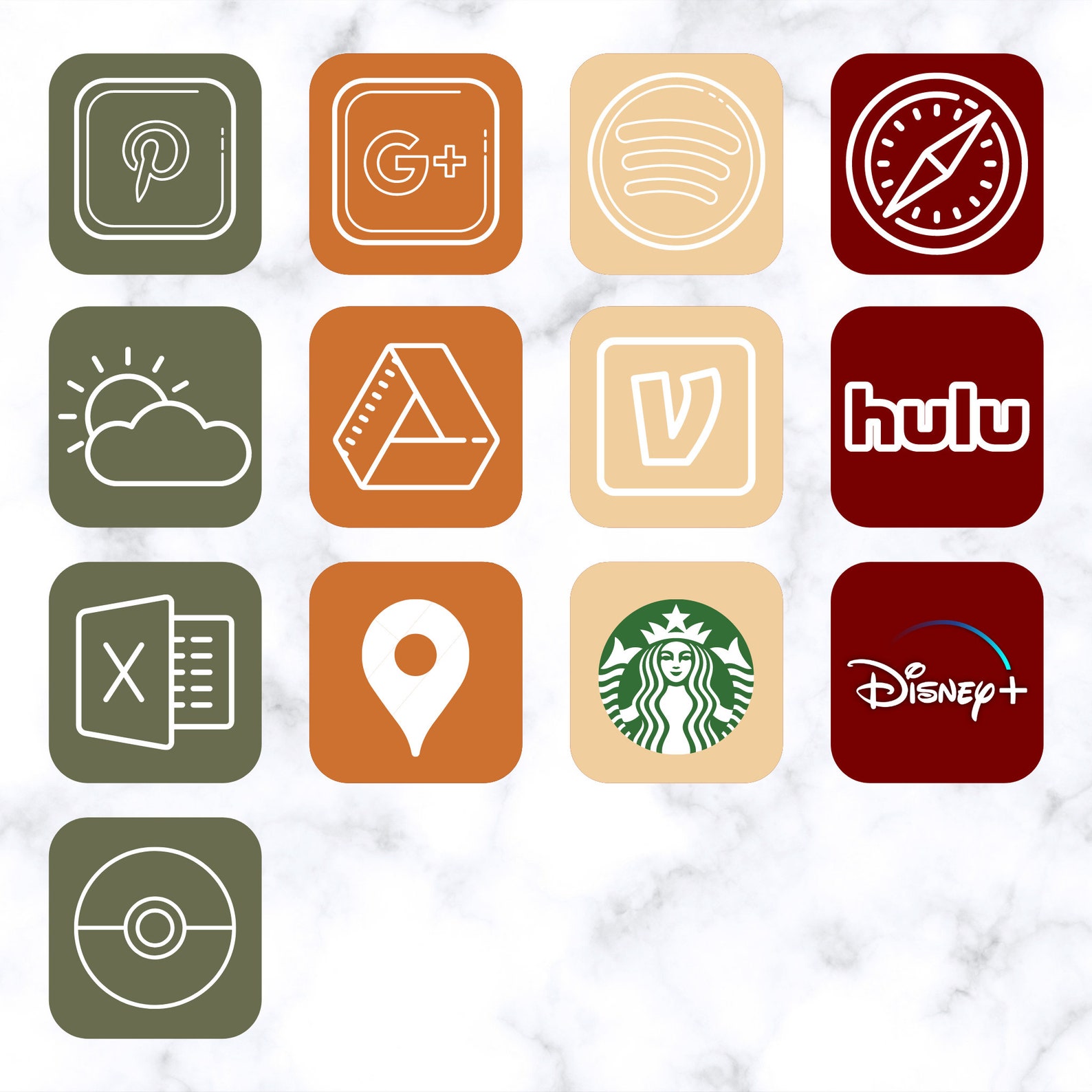 300 Fall App Icons for IOS 14 . App Icons for Fall. Aesthetic - Etsy