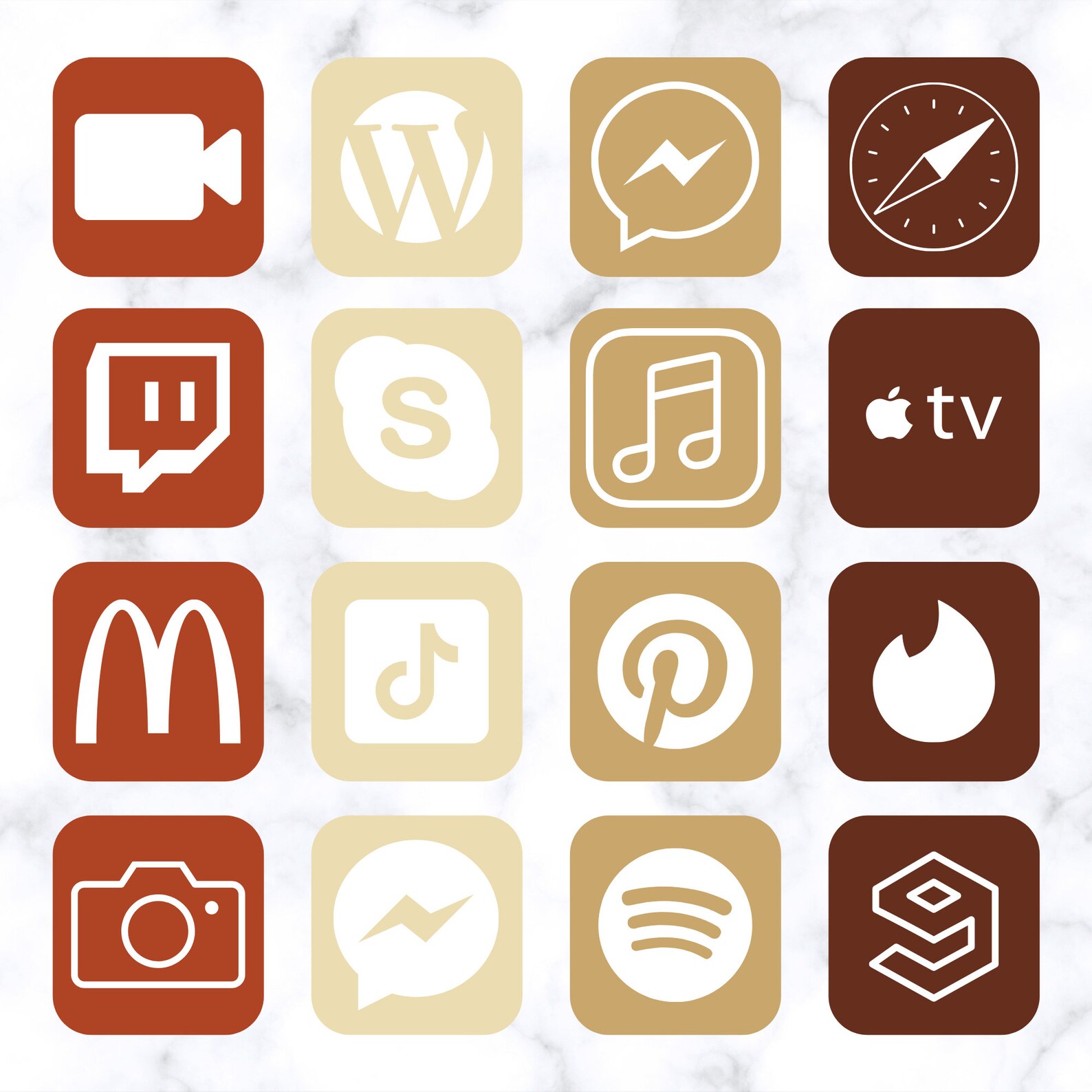 400 Fall App Icons for Ios 14. Pumpkin Latte Theme Ios14 App Icons. - Etsy