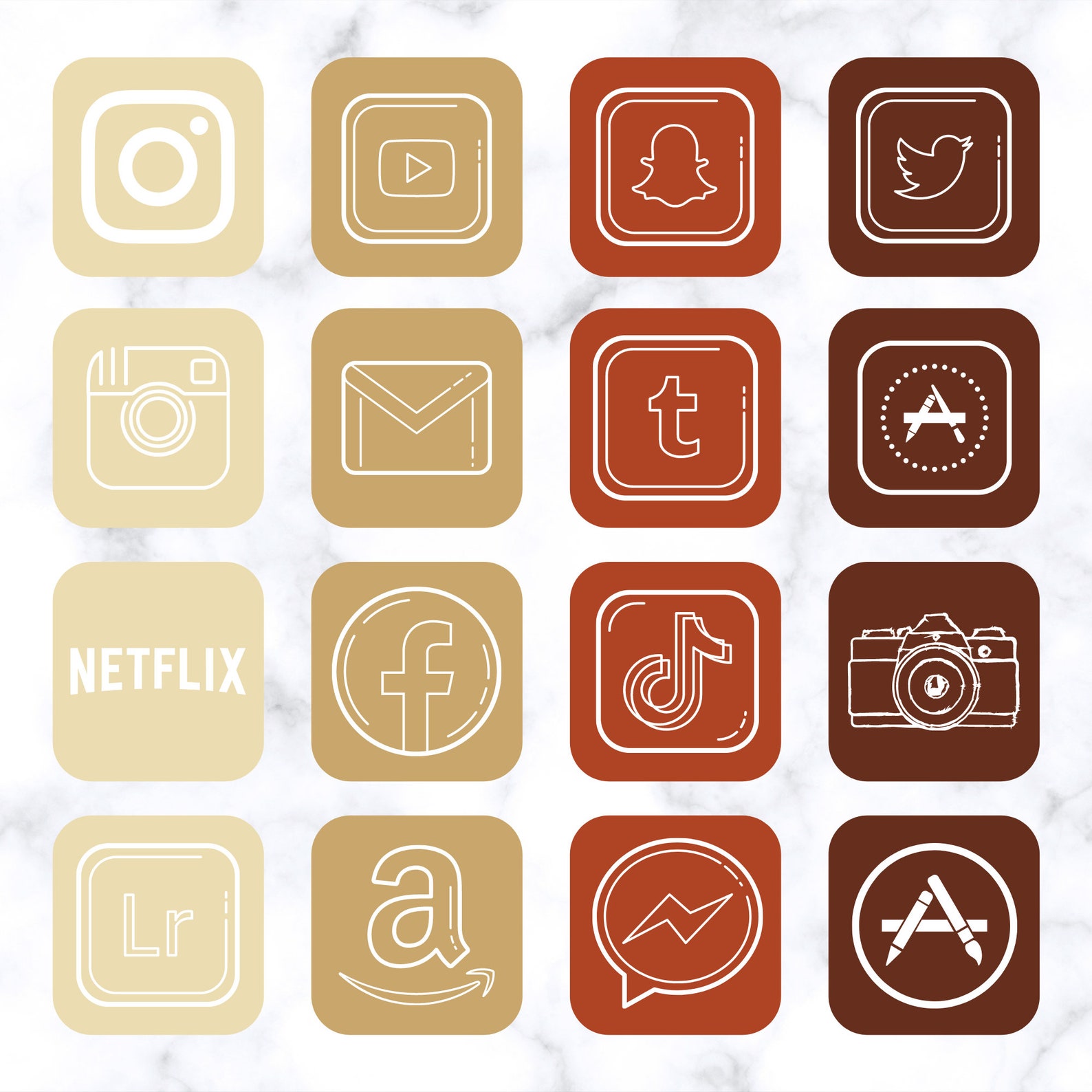400 Fall App Icons for Ios 14. Pumpkin Latte Theme Ios14 App Icons. - Etsy