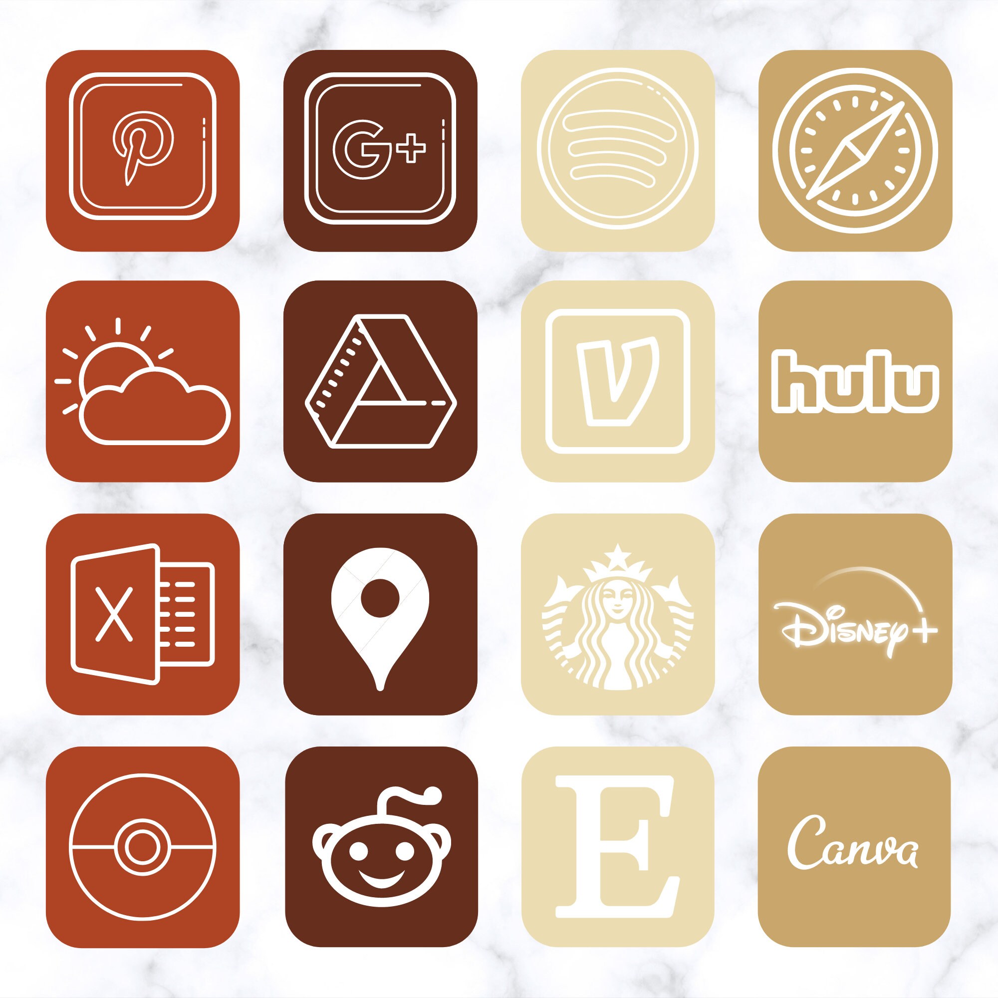 400 Fall App Icons for Ios 14. Pumpkin Latte Theme Ios14 App Icons. - Etsy