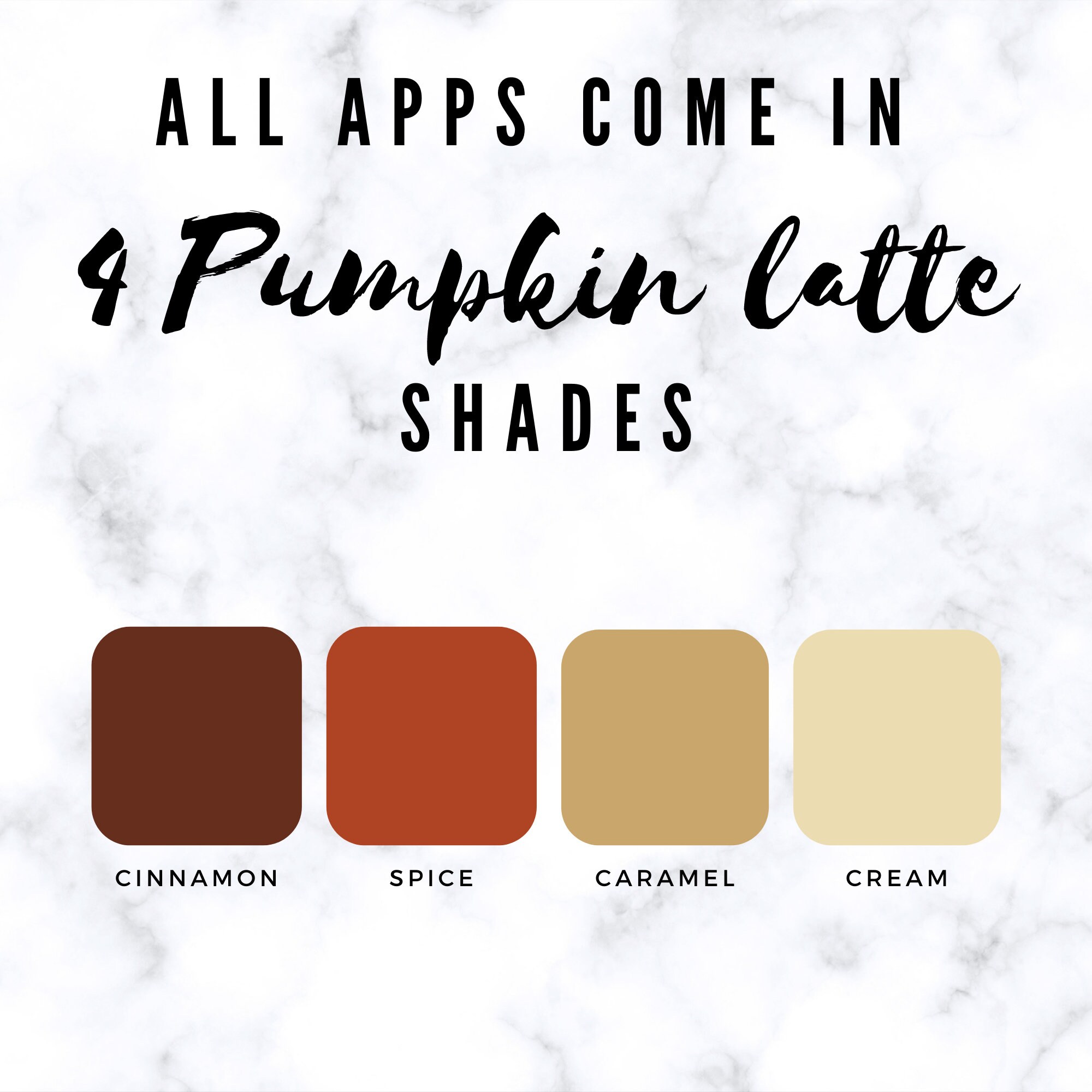 400 Fall App Icons for Ios 14. Pumpkin Latte Theme Ios14 App Icons. - Etsy