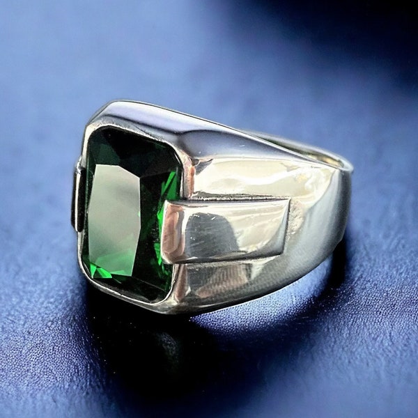 Square Stone Ring - Etsy