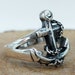 925k Anchor Men Ring, Mens Handmade Ring, Turkish Handmade Silver Men ...