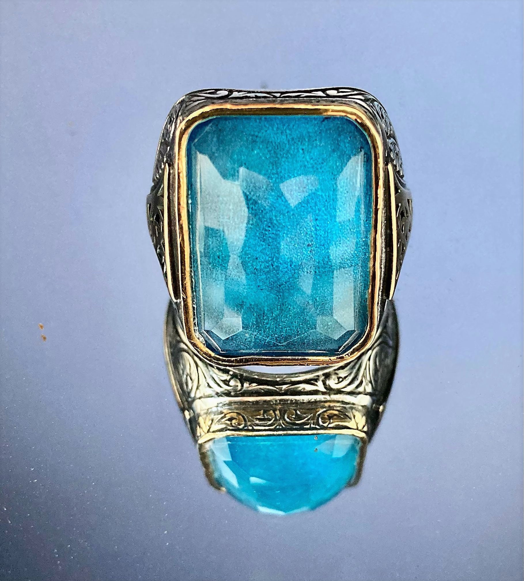 Men Paraiba Stone Ring Silver Natural Paraiba Stone Ring - Etsy