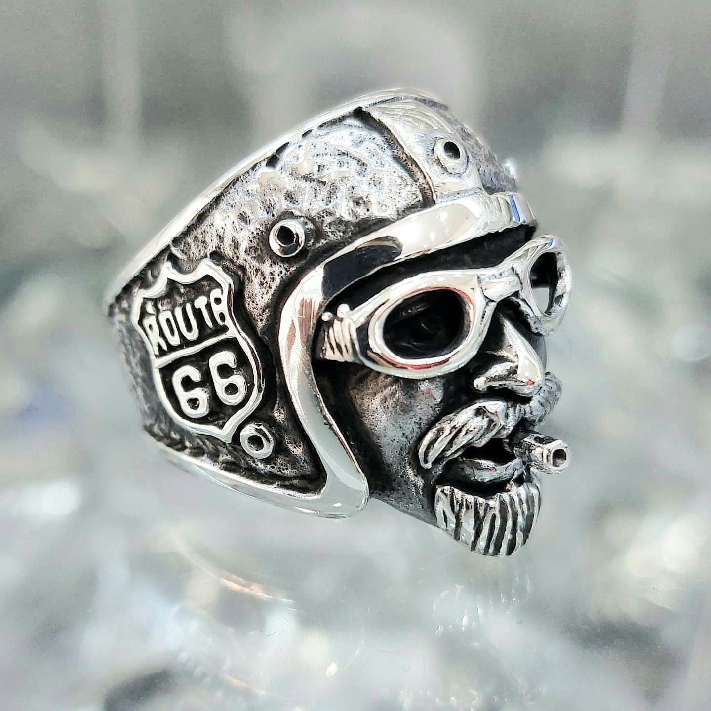 Biker Ring 925 Sterling Silver Men's Ring Mens Handmade | Etsy