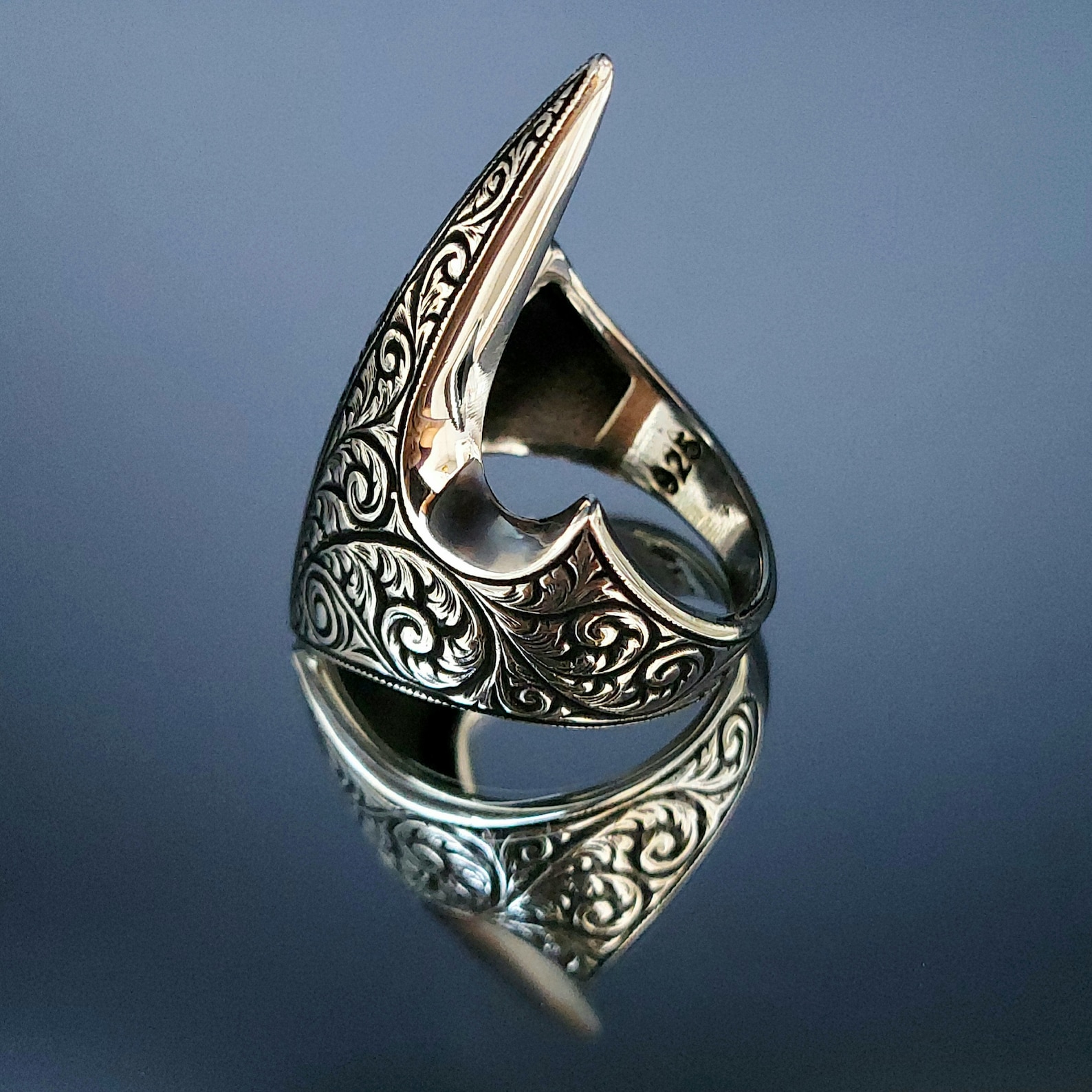 925 Sterling Silver Men's Archer Thumb Ring Silver Handmade Jewelry - Etsy