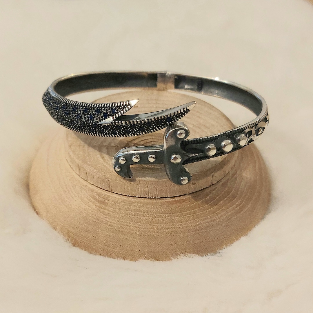 925k Silver Handmade Adjustable Sword Bracelet,mens Zulfiqar Bracelet ...