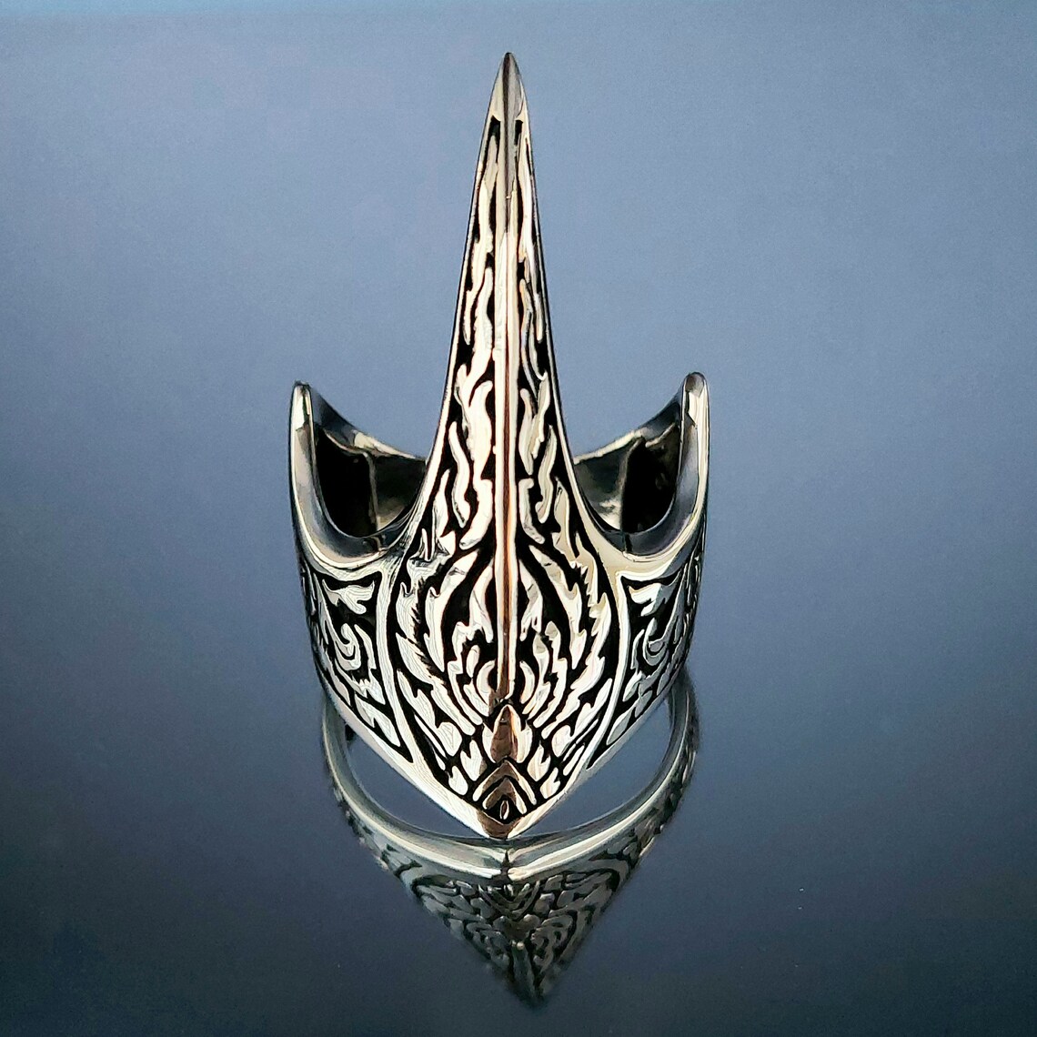 Archer Thumb Ring Handmade Silver Men Ring - Etsy