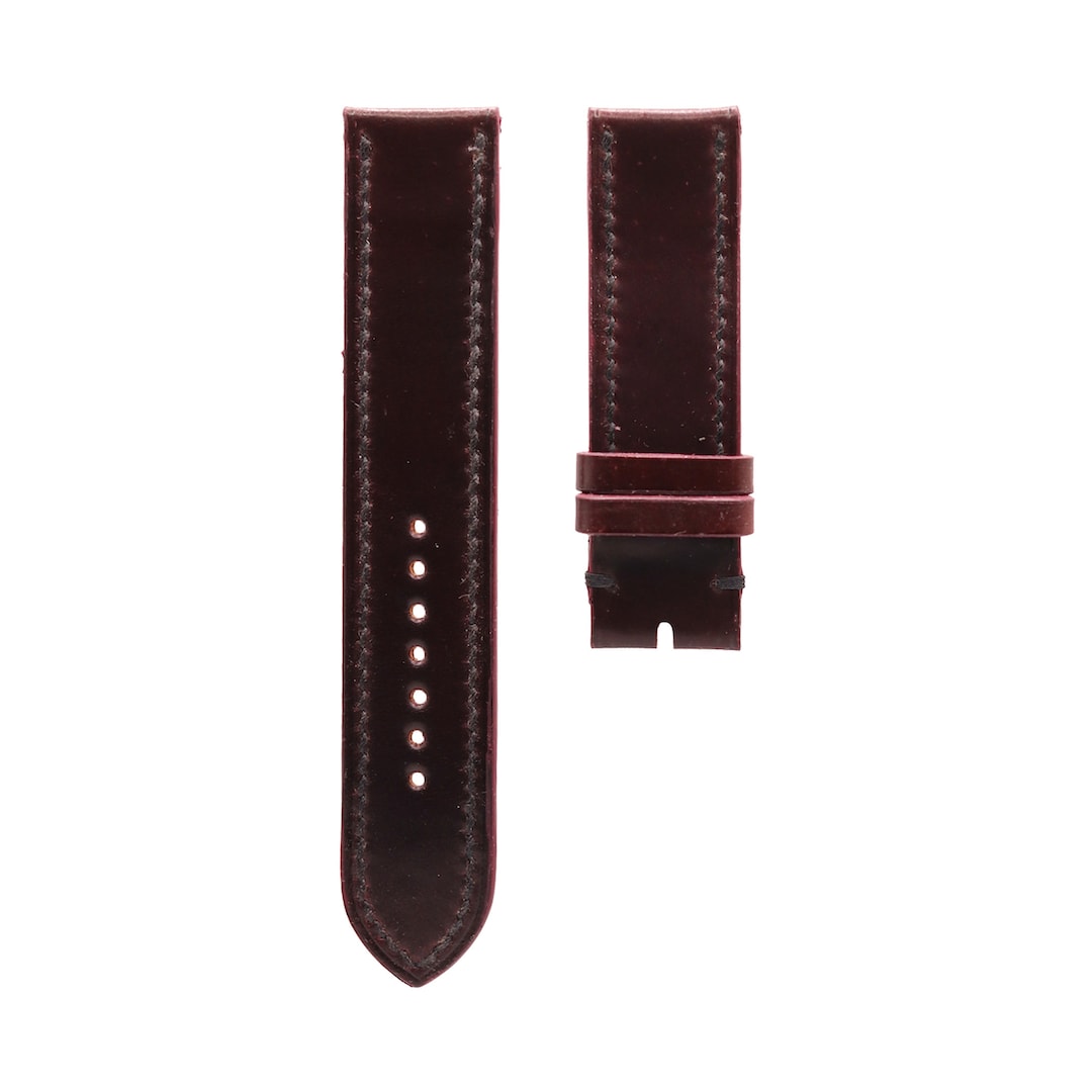 Tort Colour 8 Horween Shell Cordovan Slim Leather Apple Watch Strap - Etsy