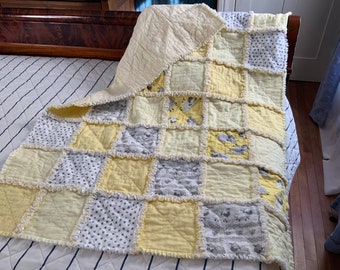Gray Rag Quilt - Etsy