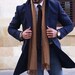 Men Blue Winter Long Overcoat Long Trench Coat Navy Blue Long - Etsy
