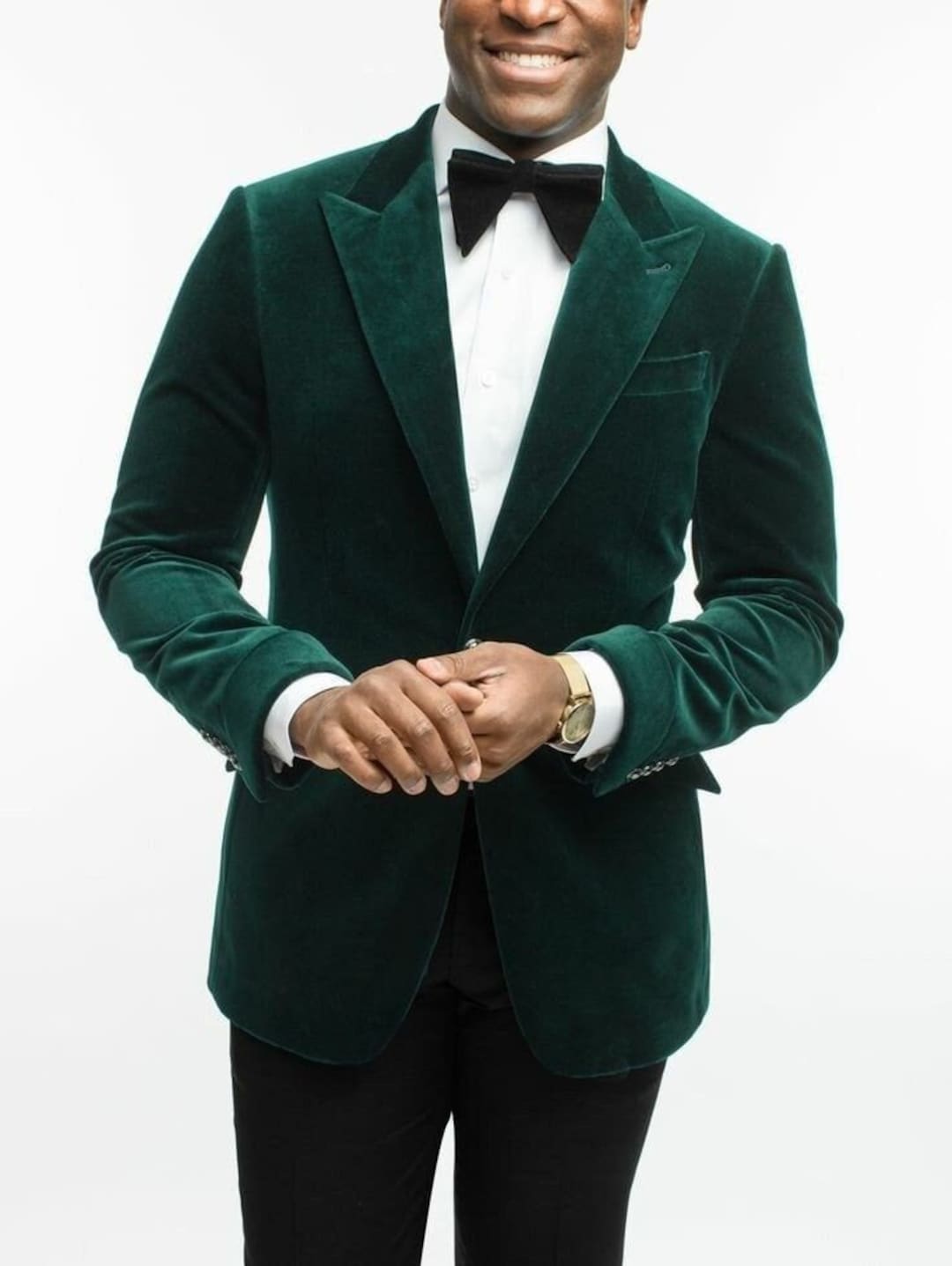 Men's Elegant Green Velvet Jacket Hosting Evening Party - Etsy