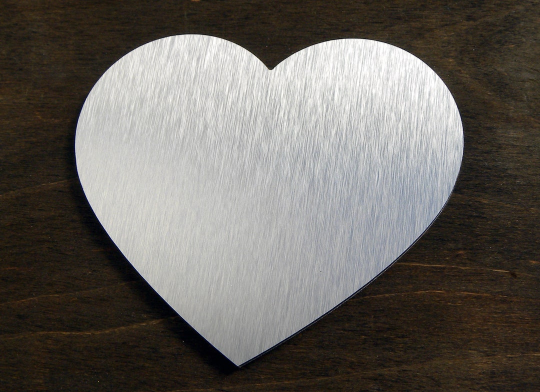 HEARTS. Heart Modern Decor. Hearts Shape. Stainless Brushed Silver ...