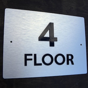 Floor Level Custom Sign | Floors Number Signs | Hotel Building Complex ...