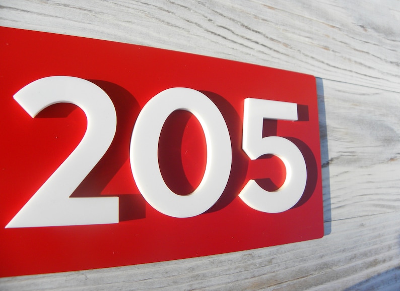 Front Door Number Signs. Blue Plates for Doors. Apartment - Etsy