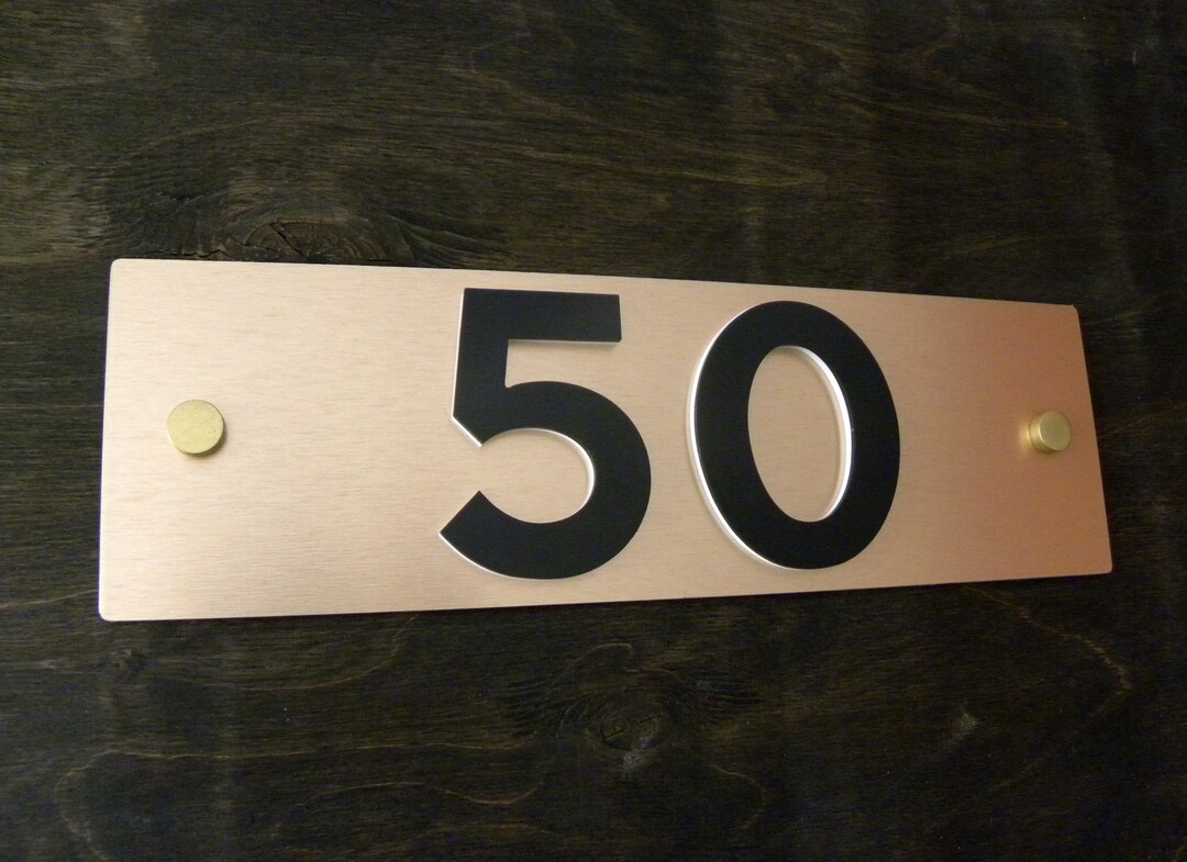 Custom Address Sign. Address Stainless Number Signs. Address Plate ...