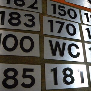 Apartment Door Numbers. Modern Silver Apartments Front Door Plaques ...