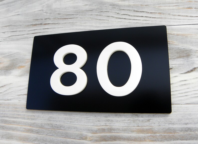 Front Door Number Signs. Blue Plates for Doors. Apartment - Etsy