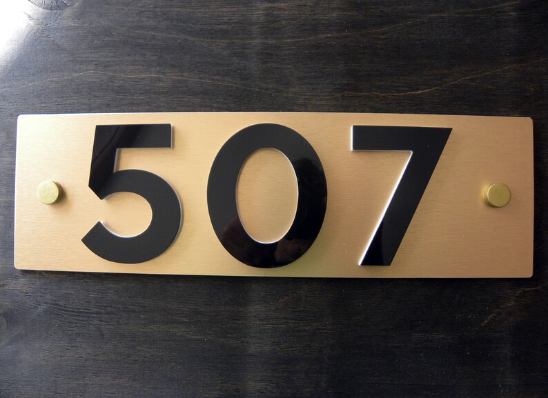 Custom Address Sign. Address Stainless Number Signs. Address | Etsy