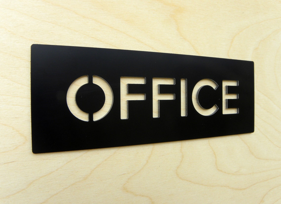 Office Door Sign. Signs for Offices. Adhesive Doors Plate. | Etsy