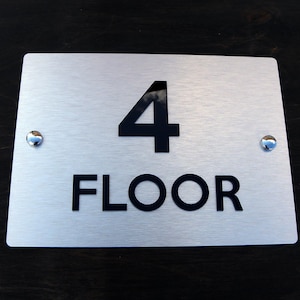 Floor Level Custom Sign | Floors Number Signs | Hotel Building Complex ...
