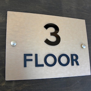 Floor Level Custom Sign | Floors Number Signs | Hotel Building Complex ...