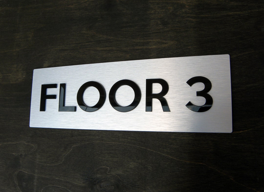 Floor Custom Sign . Number Signs Floors. Hotel Building Office ...