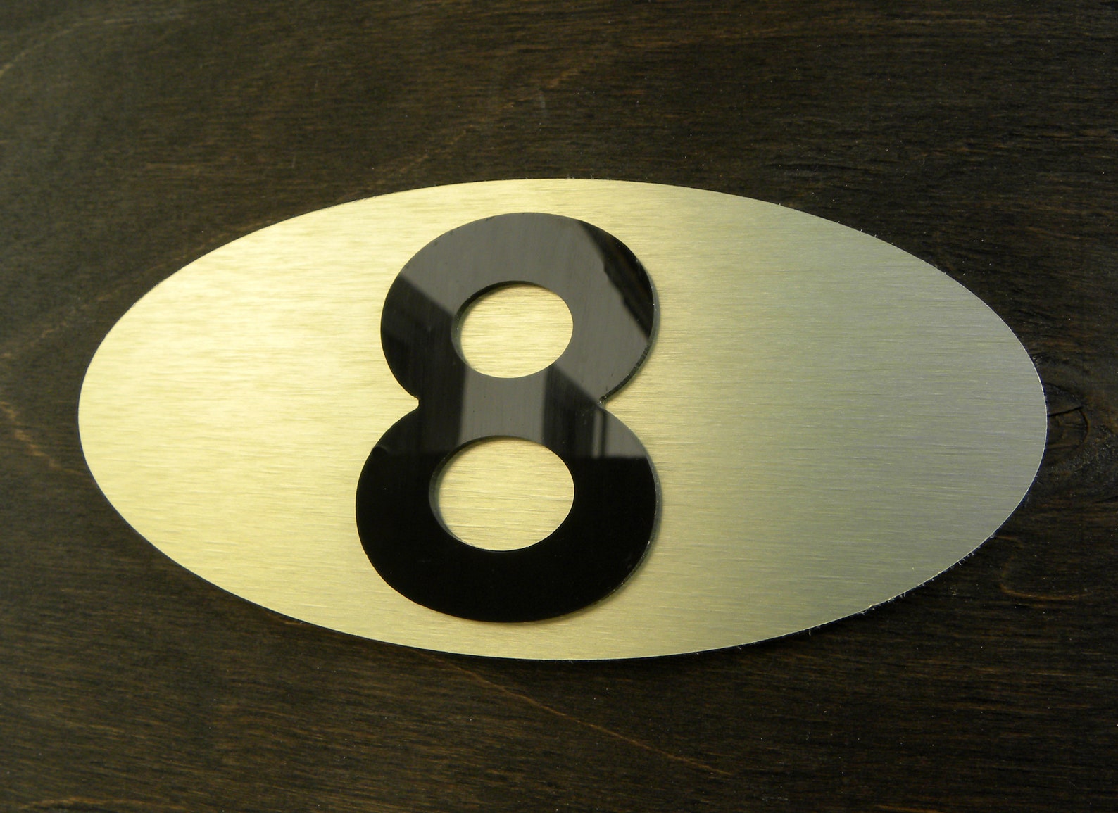 Custom Apartment Front Oval Door Signs. Metal Brass Elipse Apartments ...