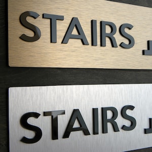 Stairs Level Custom Sign . Stairway Steps Entrance Plaques for Business ...