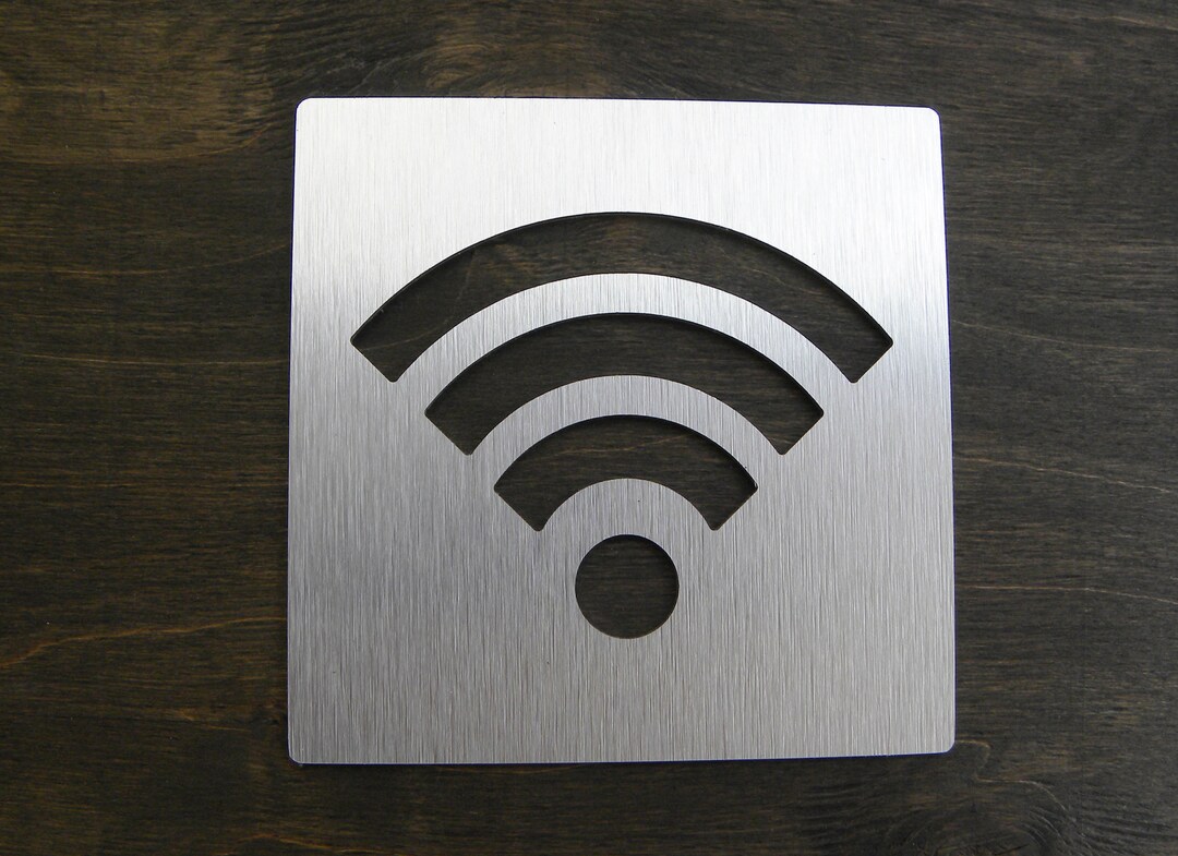 Wi Fi Modern Door Sign. Square Wifi Door Plaque. Plates Wi-fi. Hotel ...