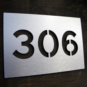 Condominium Door Signs. Black Plates for Apartments. Unit Complex Front ...