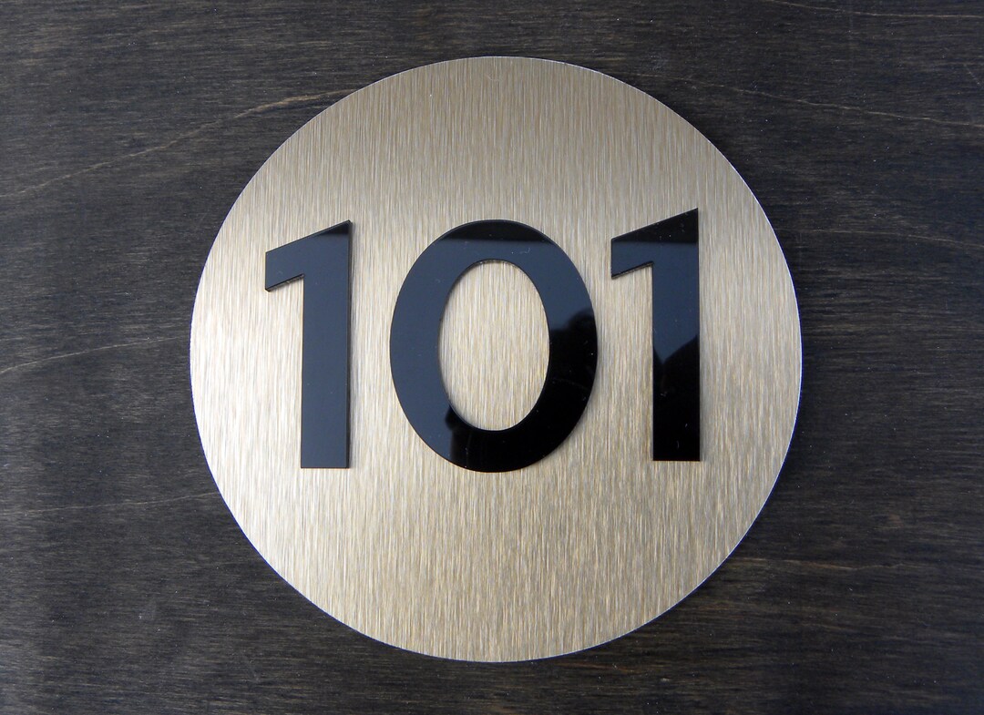 Front Door Custom Signs. Bronze Plates for Doors. Apartments Round Sign ...