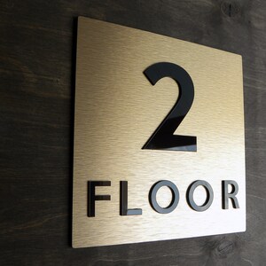 Floor Level Custom Sign . Floors Number Signs. Hotel Building Complex ...