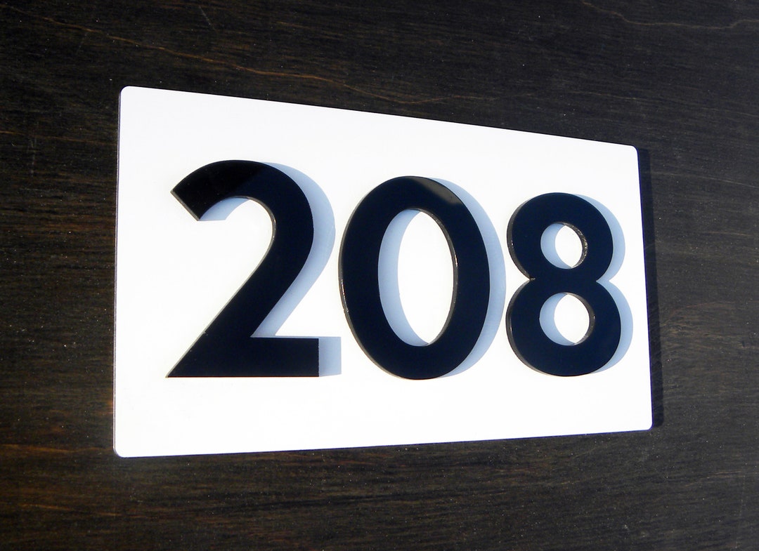 Front Door Signs. Address White Sign for Doors. Number Signage. Guest ...