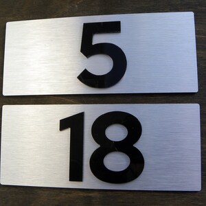 Custom Apartment Door Signs. Modern Silver House Apartments - Etsy