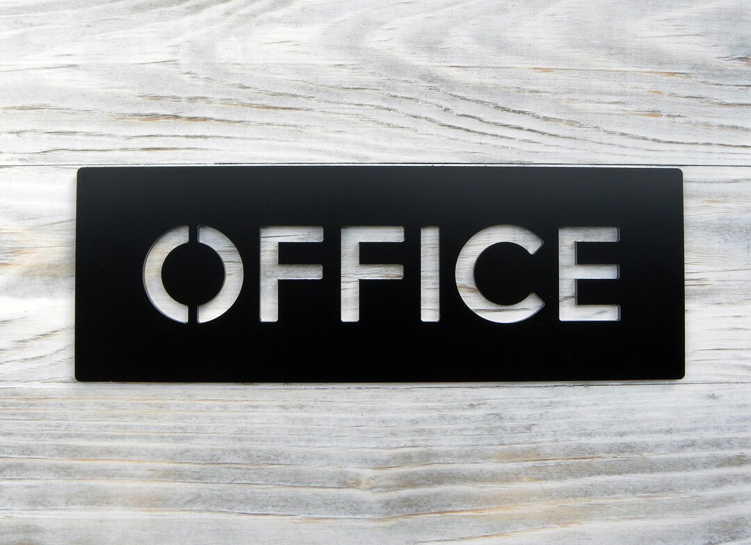 Office Door Sign | Signs for Offices | Adhesive Plate Doors and Walls ...