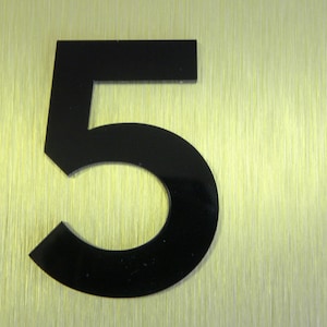 Suite Modern Door Sign. Stainless Luxury Number Signs. Apartment Plate ...