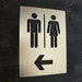 Restroom Directional Sign | Commercial Down up Left Right Signs With ...
