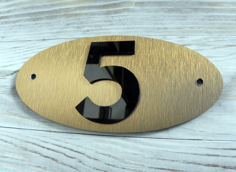 Custom Apartment Front Oval Door Signs. Metal Brass Elipse Apartments ...
